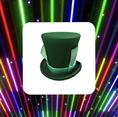 Roblox Toy Code - Green ROBUX Top Hat | eBay