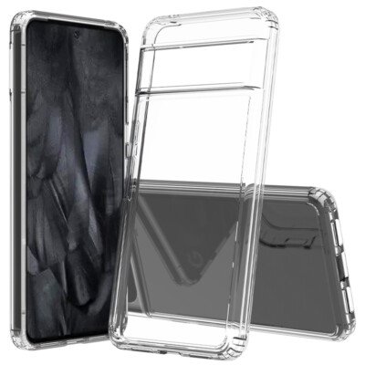 For Google Pixel 8 Pro/7A/6A/7/6 Shockproof Rubber Clear Back Phone ...