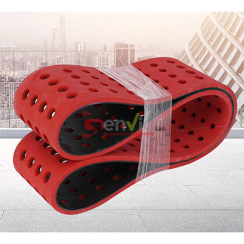 Perforated Conveyor Belt Feeder Belts For Carton Box Folding and Gluing ...