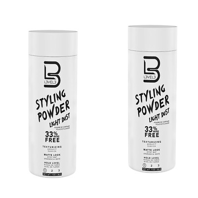 L3 Level 3 Light Hold Styling Powder - Natural Matte Hairstyle- 2 pcs ...