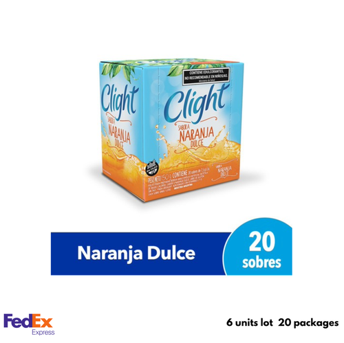 Clight Powdered Juice orange Light x6 Boxes of 20 sachets each | eBay