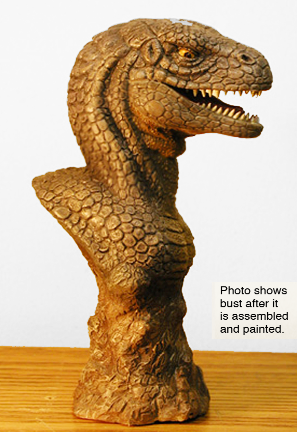 'One Million Years B.C.' Allosaurus resin bust model kit by Joe Laudati ...