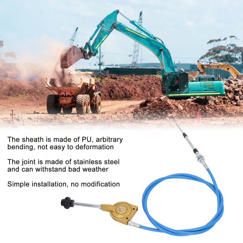 Excavator Throttle Motor Control Cable 2.5m Throttle Cable HH0 | eBay