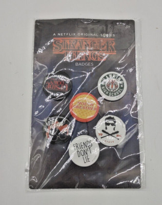 Netflix original series Stranger Things ~SET 6 BADGES~ decorative ...