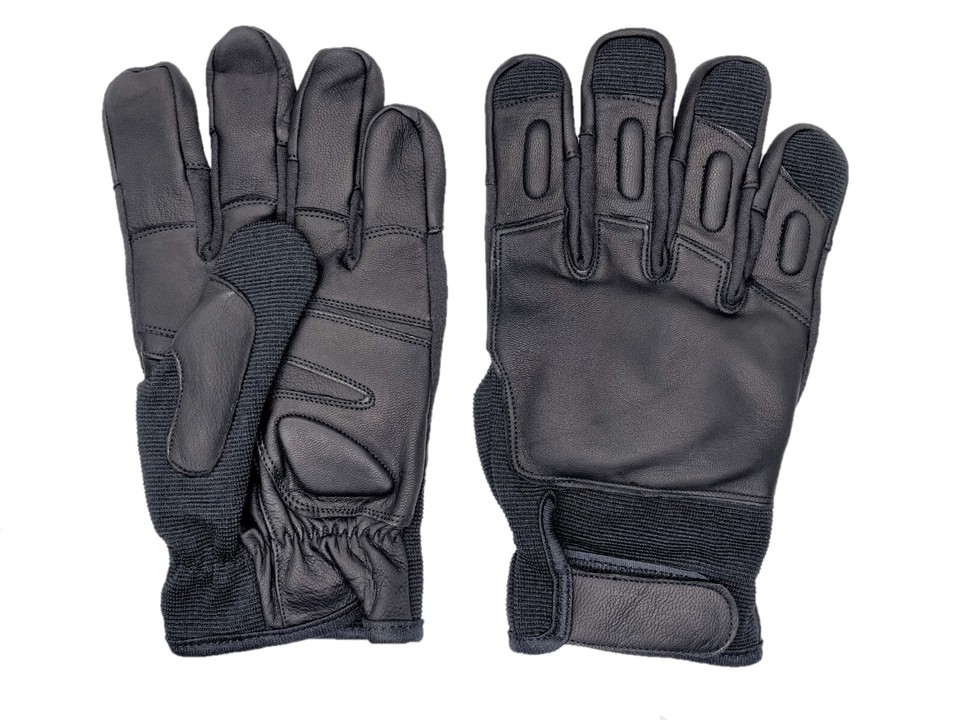 Tactical Leather Gloves Steel Shot (Black, Brown & Tan) 8oz per glove ...