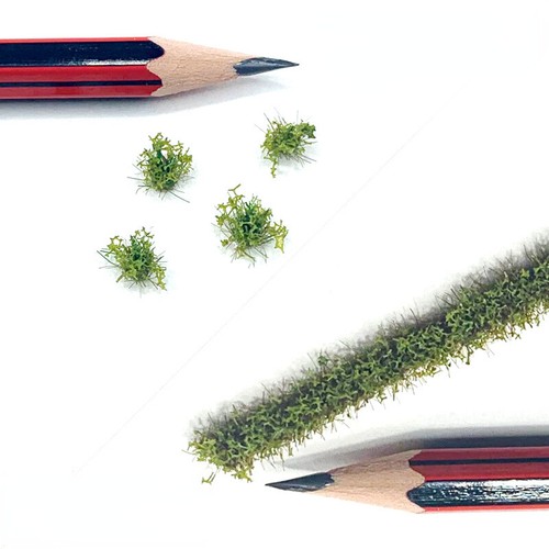 Miniatures HO/OO 1:87 Scale crops Grass clusters Rural Farmer Garden ...