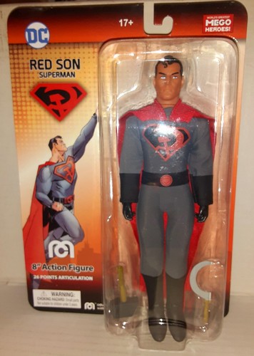 RED SON SUPERMAN DC 8" ACTION FIGURE - 26 POINTS ARTICULATION - MEGO ...
