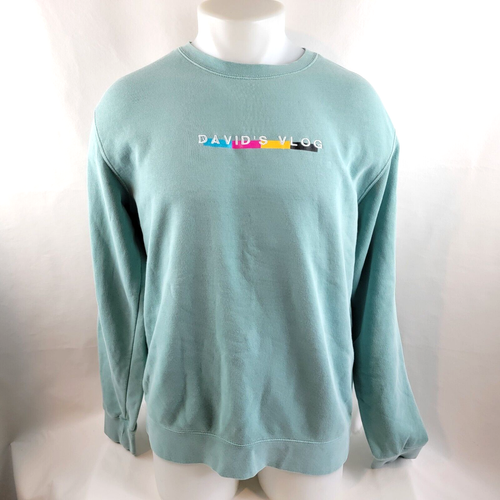 Davids Vlog Vlog Squad Sweatshirt Mens Medium Green Merch YouTube ...