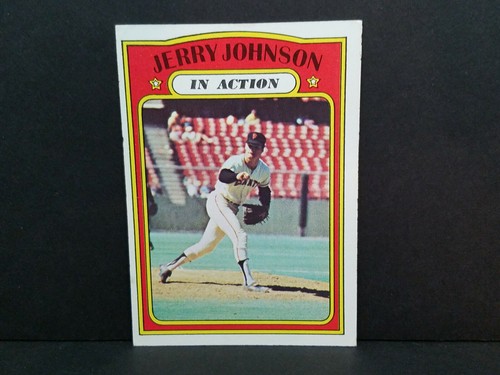 1972 Topps Baseball #36 Jerry Johnson, San Francisco Giants - In Action ...
