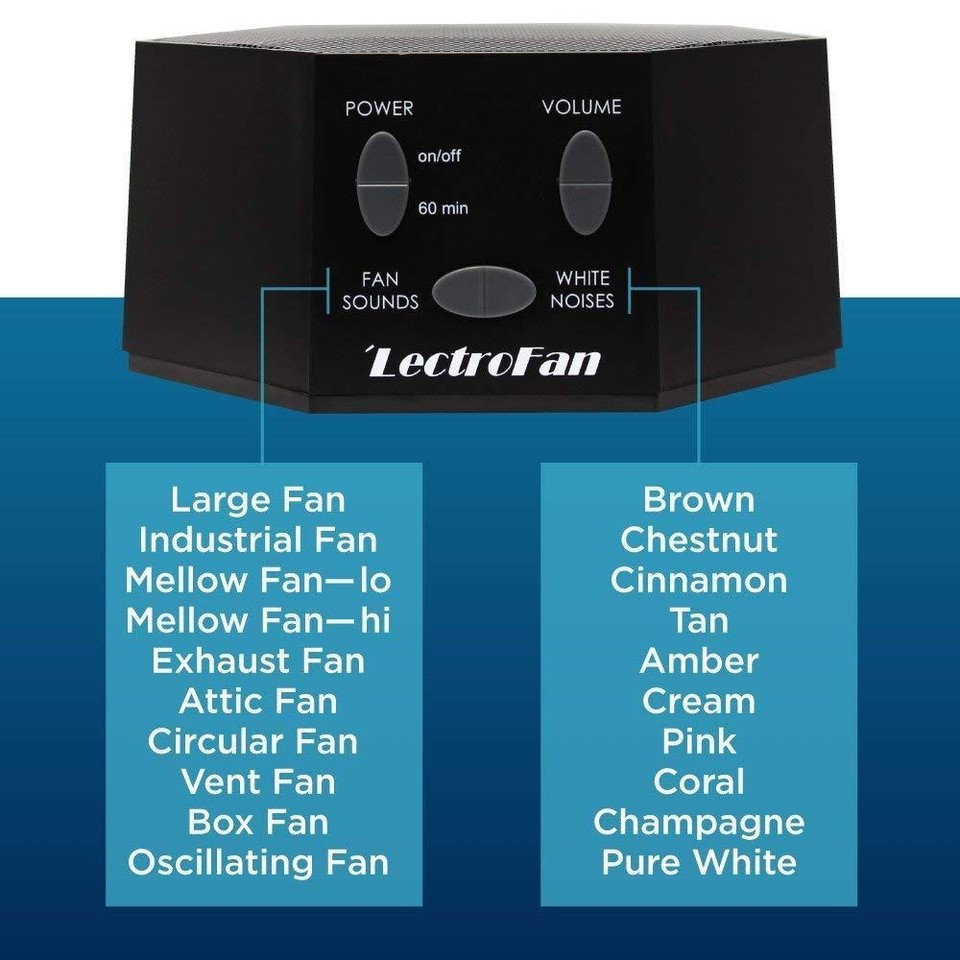 LectroFan - White Noise and Fan Sound Machine (BLACK) - USED | eBay UK