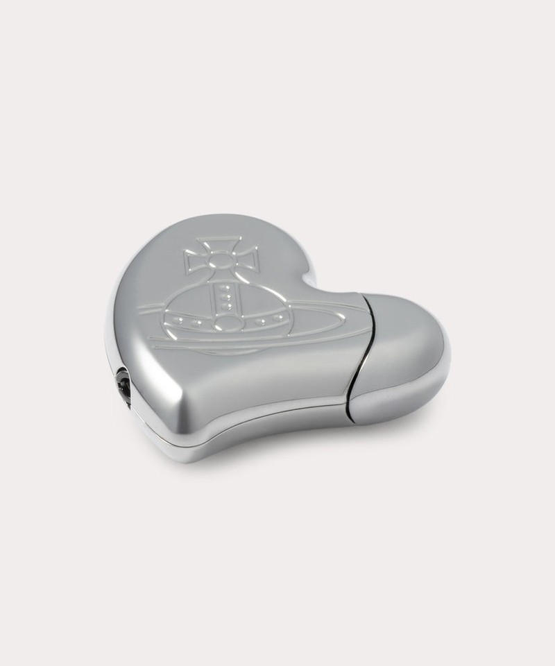 Vivienne Westwood Orb Heart Lighter Electronic Gas Lighters Silver With ...