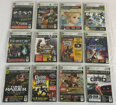 12 - XBOX 360 Official XBOX Magazine Playable DEMO Game Discs 72-92 | eBay