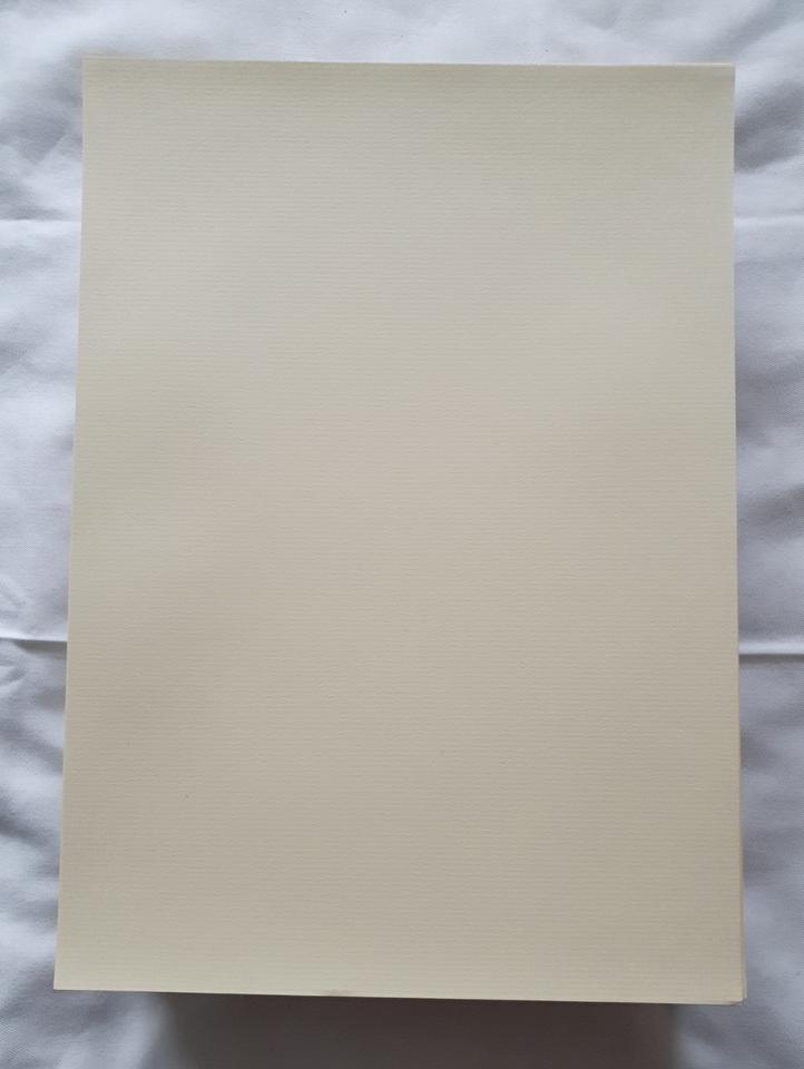 100 A4 Sheets Plain Laid Cream/Vellum 100gsm Textured Luxury Writing ...