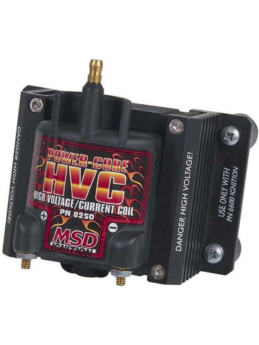 MSD Ignition Coil Blaster Hvc E-Core Square Epoxy Black 40000 V (8250 ...