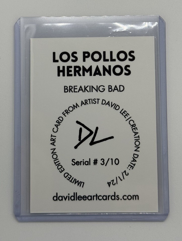 Los Pollos Hermanos Limited Edition Artist Signed Breaking Bad Trading ...