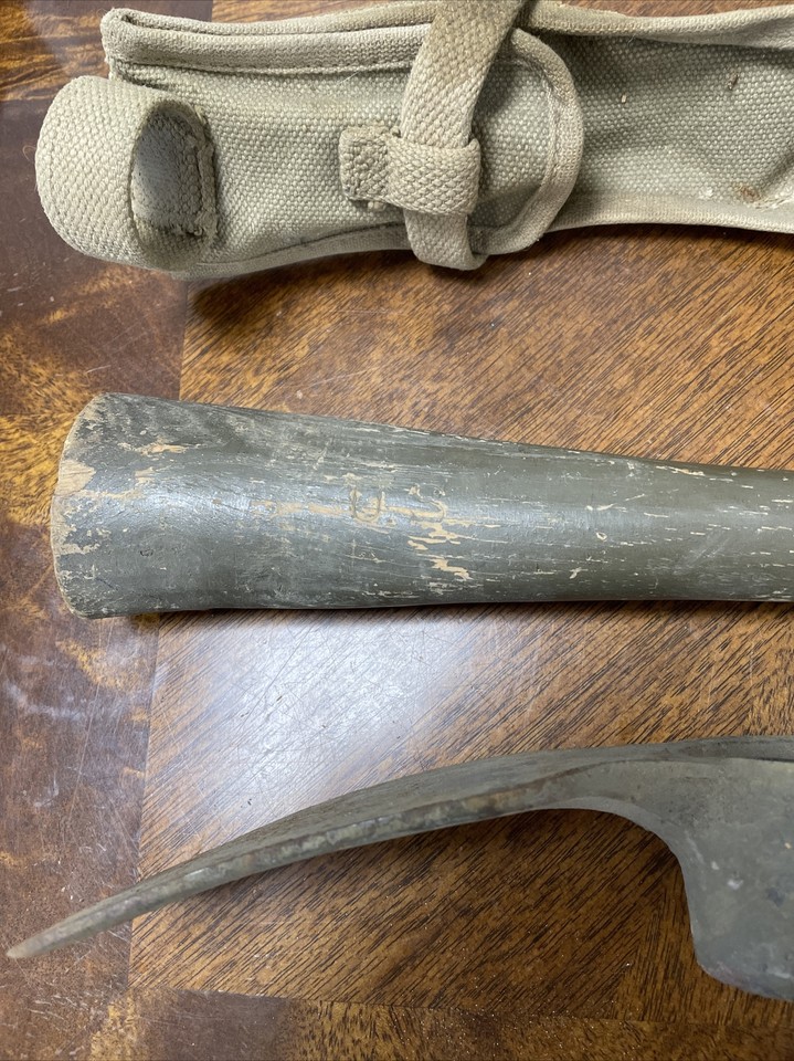 WWI U.S. Army PICK-MATTOCK M-1910 Entrenching Tool Complete with 1917 ...
