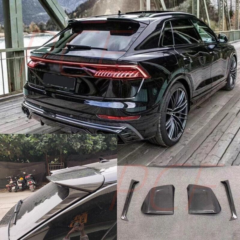 For 2019-2023 Audi Q8 SQ8 Real carbon fiber AT styleRear Wing Roof ...