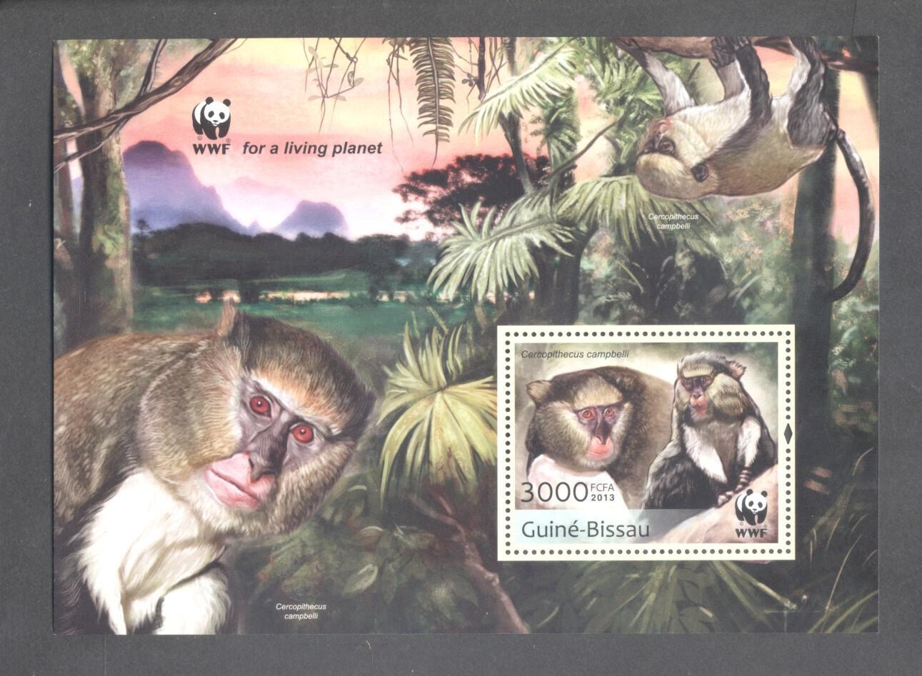 (880829) Monkey, WWF, Bat, Guinea-Bissau | eBay UK