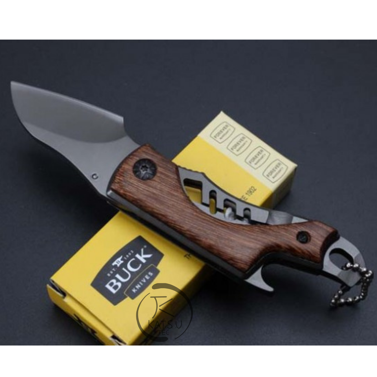 Buck Folding Knife Hunting Fishing Pocket Knife X65 EDC Mini Keychain ...