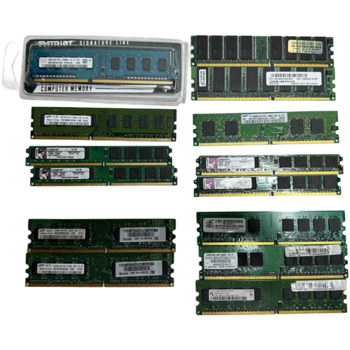 Lot of 14 256MB/512MB/1GB/2GB DDR2/DDR3 Samsung Kingston LOOK PICTURES ...
