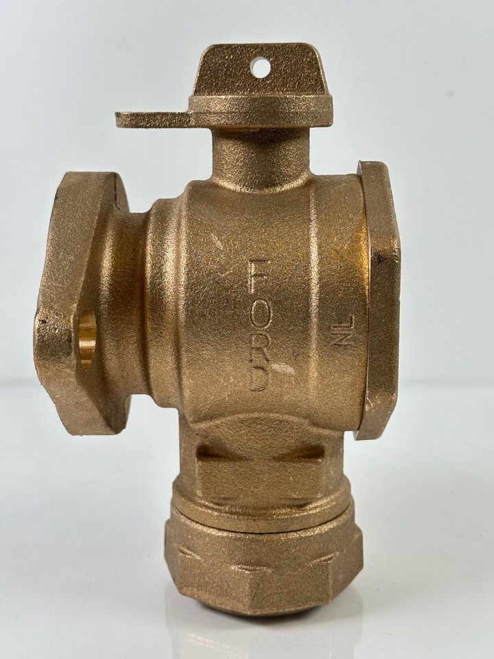 (New) Ford Meter Box 2" Flanged Angle Ball Valve | eBay