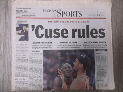 Rochester Democrat & Chronicle Newspaper April 8 2003 Section D Only ...