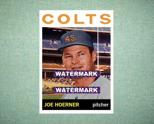 Joe Hoerner Houston Colt 45s 45 1964 Style Custom Baseball Art Card | eBay
