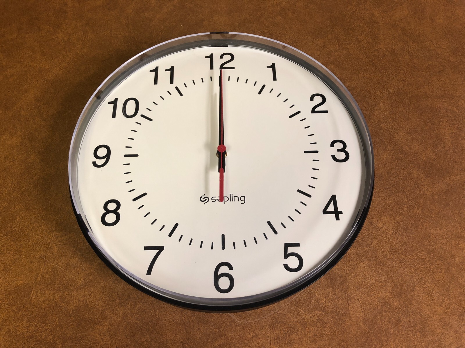 SAPLING SAL-4BS-12R-0 12” Round Analog Slim-Line Battery Powered ...