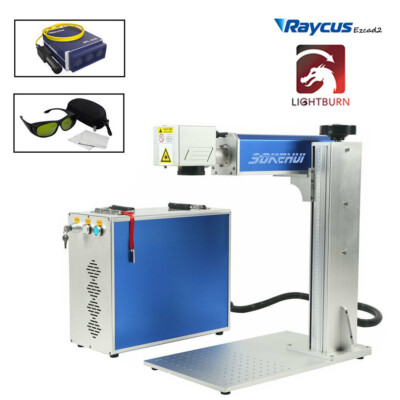 30W Raycus Fiber Laser Marking Machine 8x8 Metal Laser Engraver Marker ...