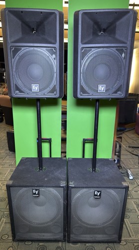 Electro-Voice EV SX100+ 200W Speakers + EV Force 350W Subwoofers - (Set ...