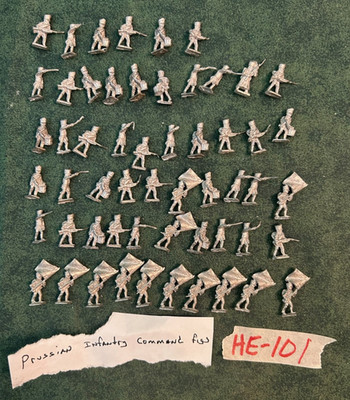 15mm Napoleonic Prussian Infantry Command Miniatures Lot HE-101 | eBay
