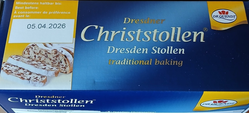 Dr. Quendt Dresdner Christstollen Box Traditional Stollen Christmas ...