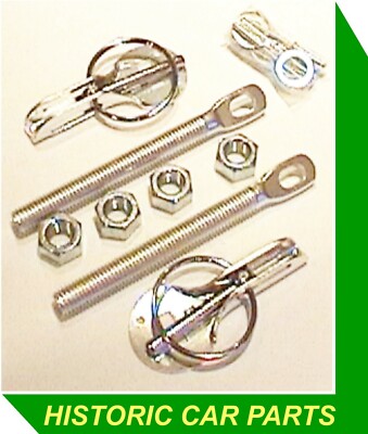 BONNET RETAINING KIT - Chrome Anchor Pin Ring Pin Washers | eBay UK
