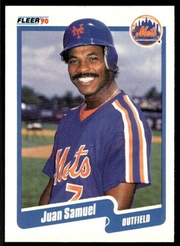 1990 Fleer Juan Samuel New York Mets #215 | eBay