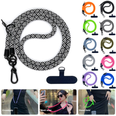 10mm Thick Rope Cell Phone Lanyard Spacer, Universal Anti Phone Theft ...