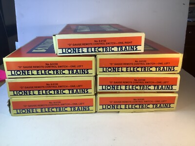 7 Lionel O Gauge Train Switches RH 6-5132 (1) / LH 6-5133 (6) PARTS ...