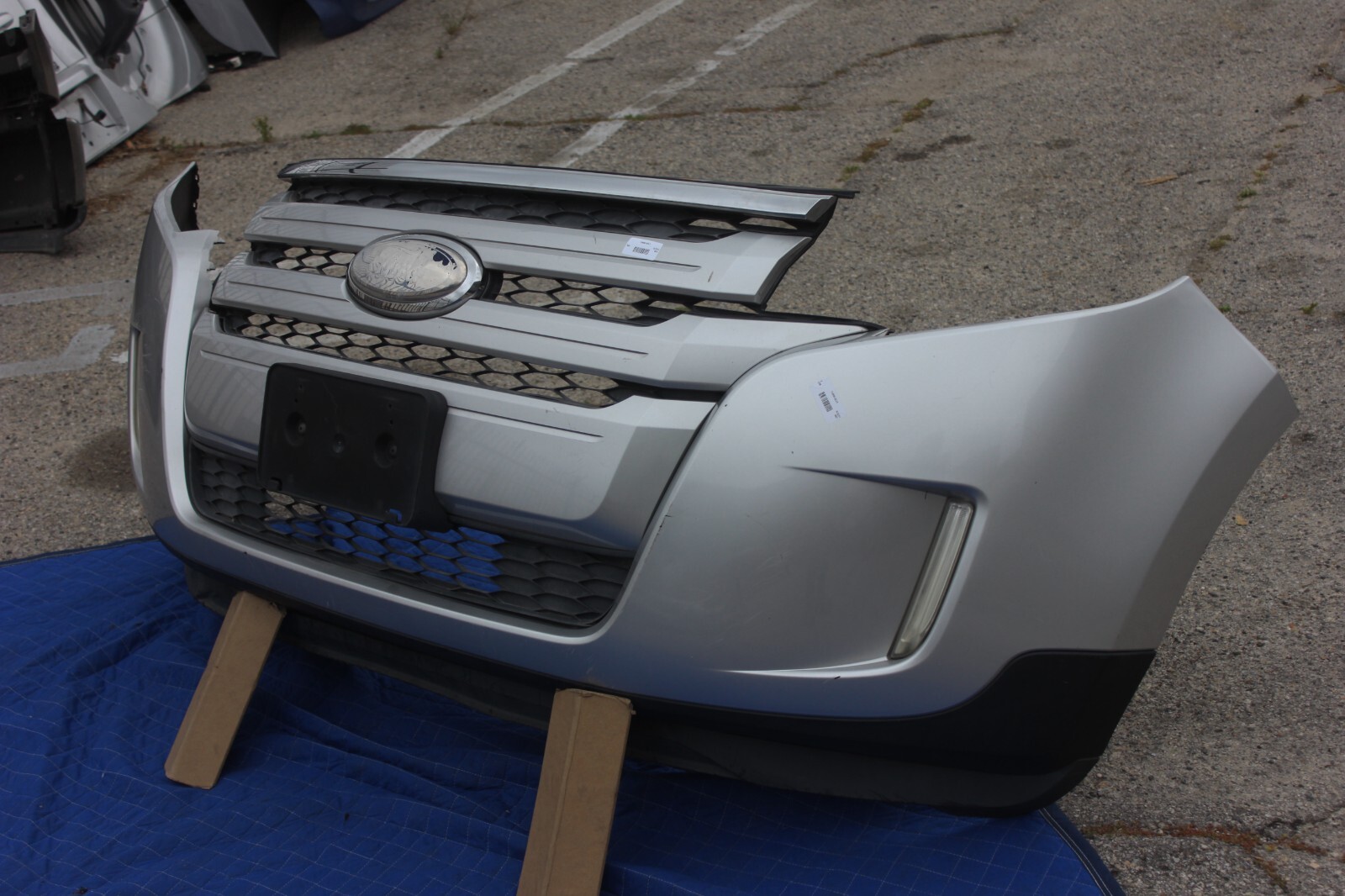 11-14 2013 FORD EDGE FRONT BUMPER COVER VALANCE LIP DRL GRILL GENUINE ...