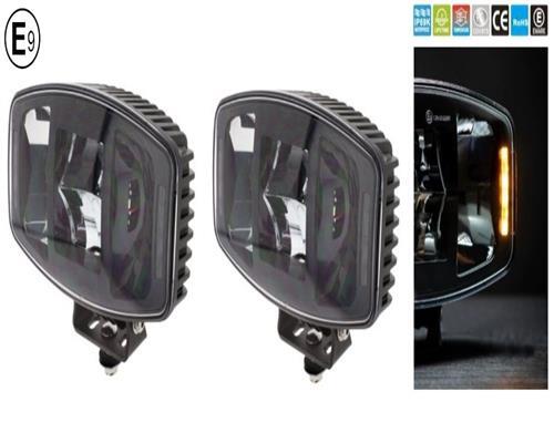 2x LED Jumbo Nebelscheinwerfer DRL Fernlicht Tagfahrlicht 100W R7 ...