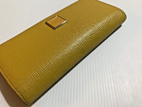 Nina Ricci Long Wallet Purse Mustard Designer Leather | eBay