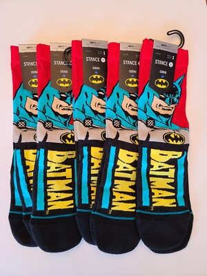 5 Pack of NWT Stance Infiknit Batman Crew Socks Size Small | eBay