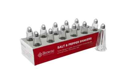 Browne Foodservice 575221 1oz Glass Tower Shaker w/ Chrome Plated Top ...