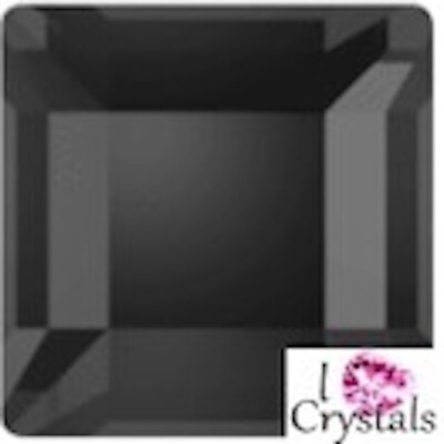 JET HEMATITE HOTFIX 6mm IHC Austria 2400 Crystal Flatback Rhinestone 36 ...