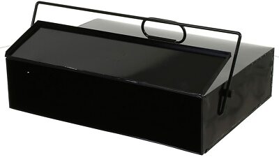 Black Ash Carrier Galvanised Hot Ash Tidy Box Carrier Bucket Fireplace ...
