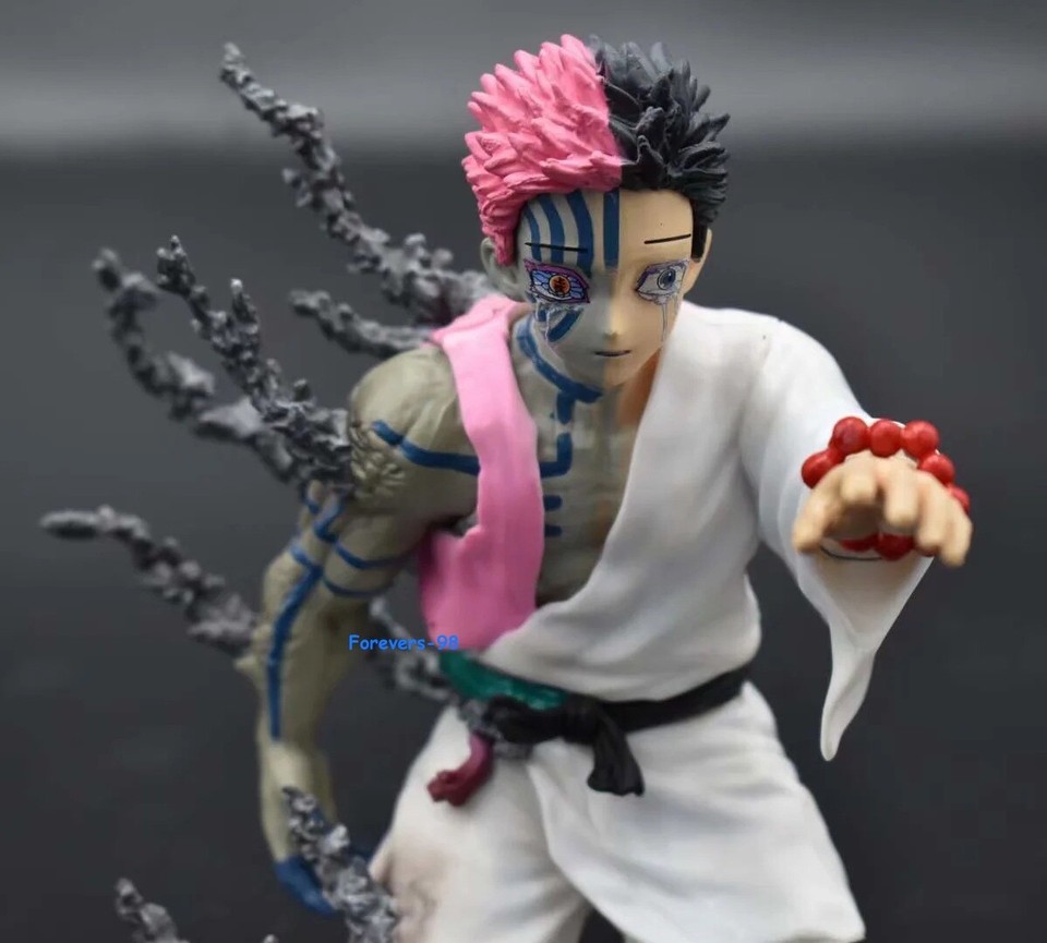 Anime Demon Slayer Akaza Hakuji PVC 17cm Figure Model Statue Toy Gift ...