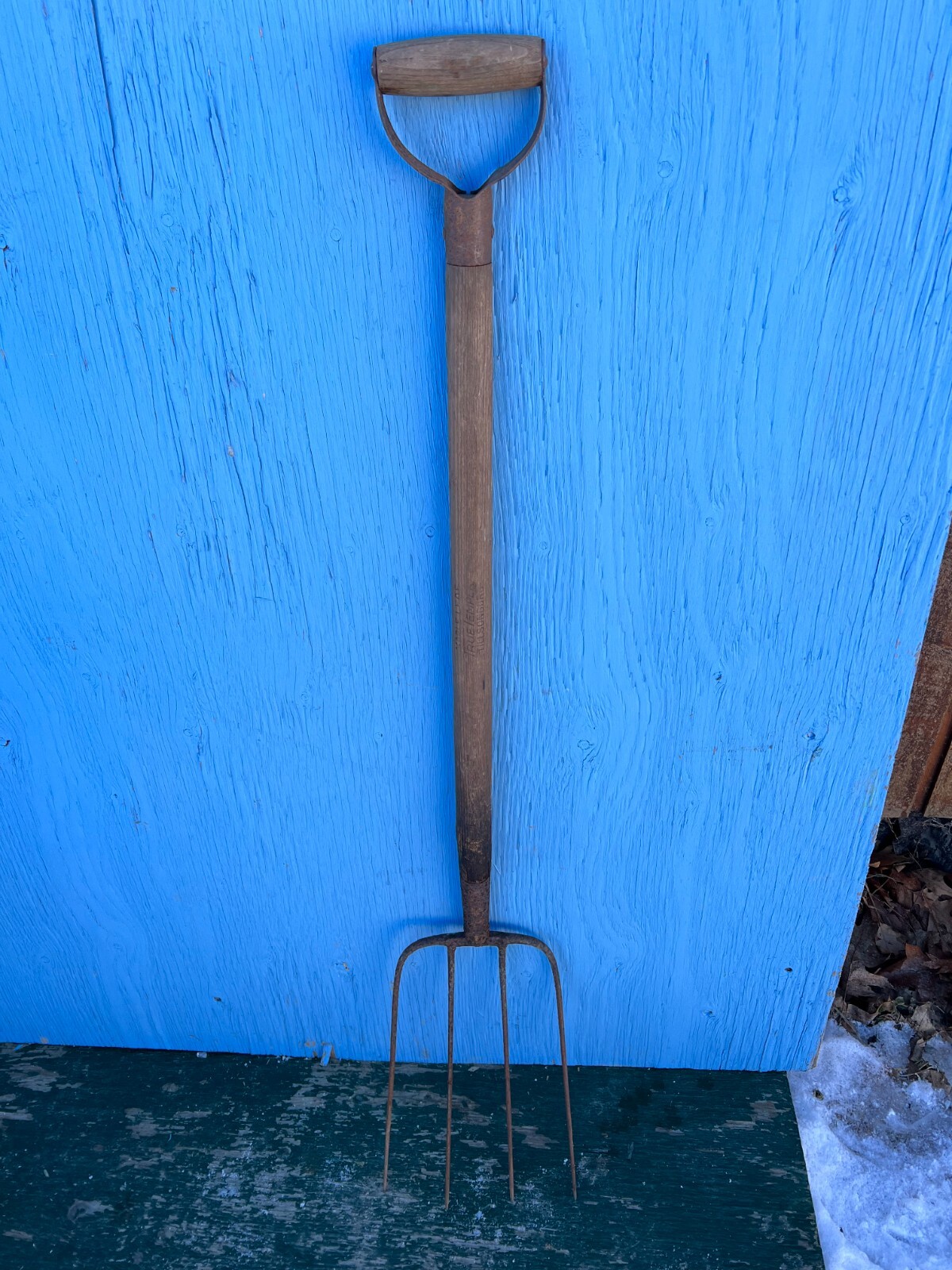 Vintage Hay Pitch Fork 4 Prong Tine Farm Tool 45" Long | eBay