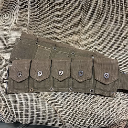 WW2 US Army USGI Dismounted M1923 Ammunition Cartridge Belt - M1 Garand ...