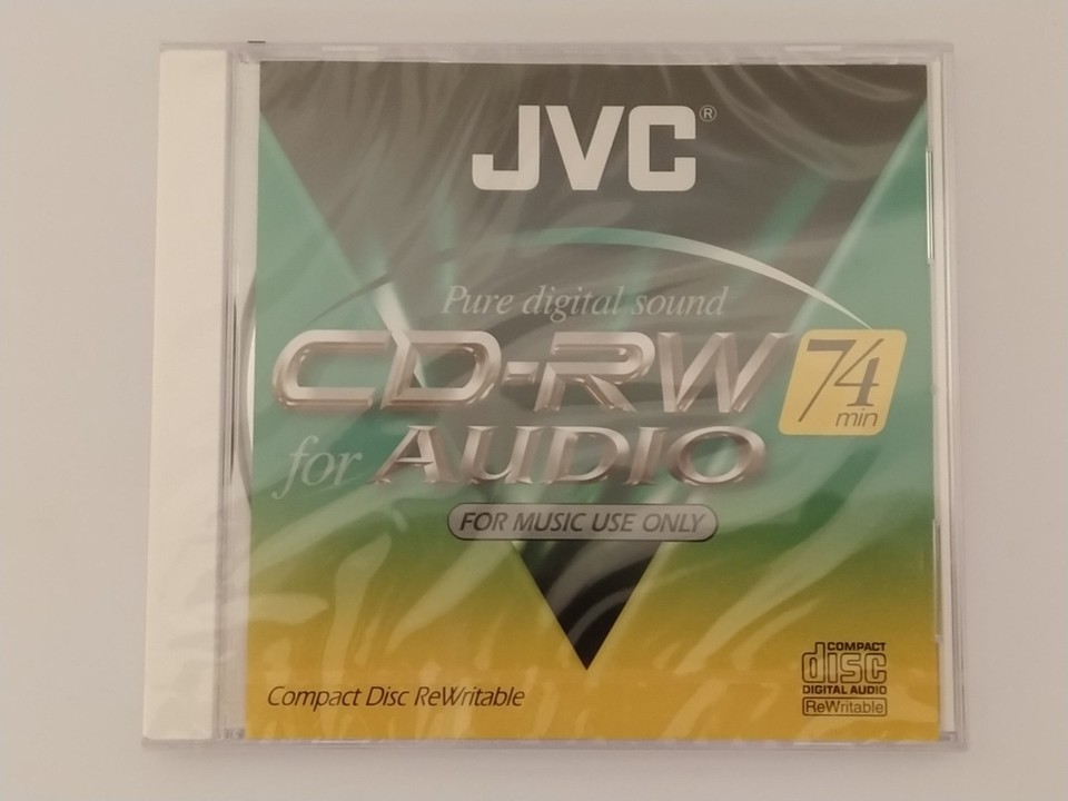 JVC CD-RW A74 / Recordable Audio Music CD RW RE-WRITABLE 74MIN Blank ...
