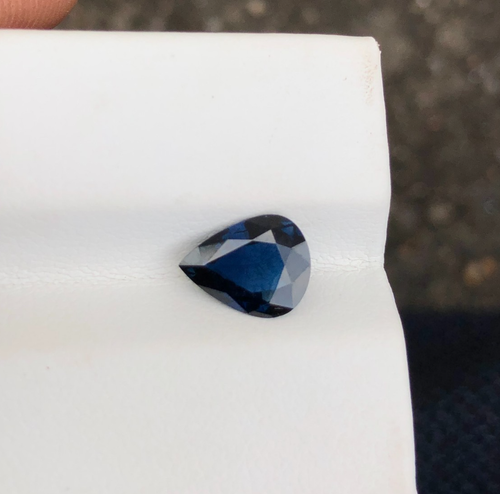 Superb ceylon blue sapphire Well pear cut amazing color 1.65 carat ...