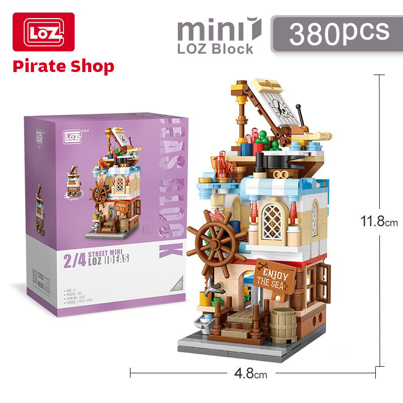 LOZ Mini Blocks Sets Food Street View Building Blocks Micro Bricks with ...