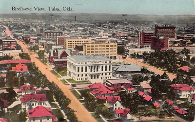 Bird's Eye View, Tulsa, Oklahoma - 1914 Postcard | eBay